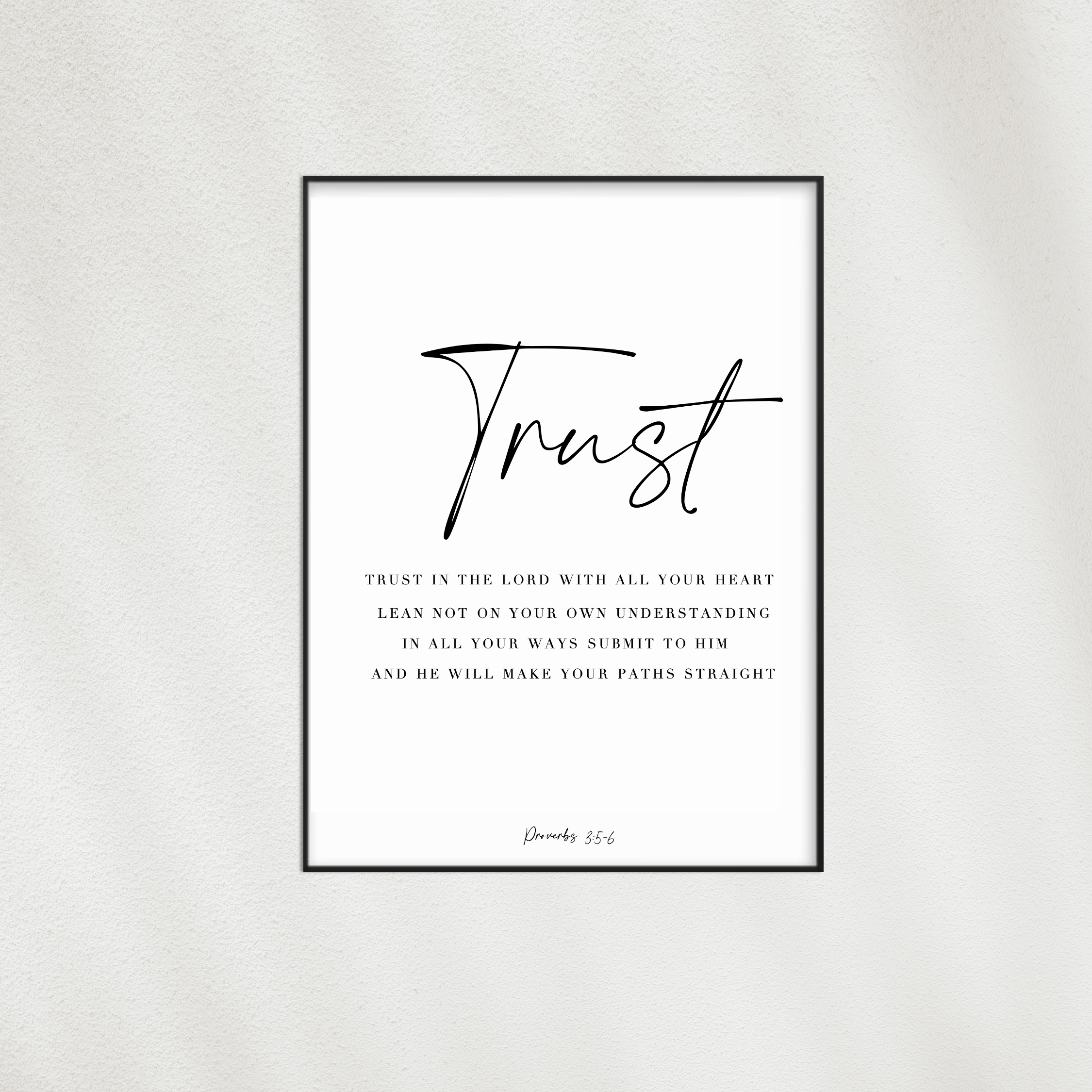 Trust - Proverbs 3:5 | SWEET SOLACE SCRIPTS